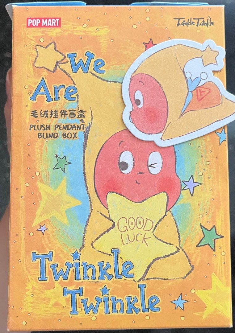 Pop Mart We Are Twinkle Twinkle Plush Pendant Blind Box, Hobbies & Toys ...