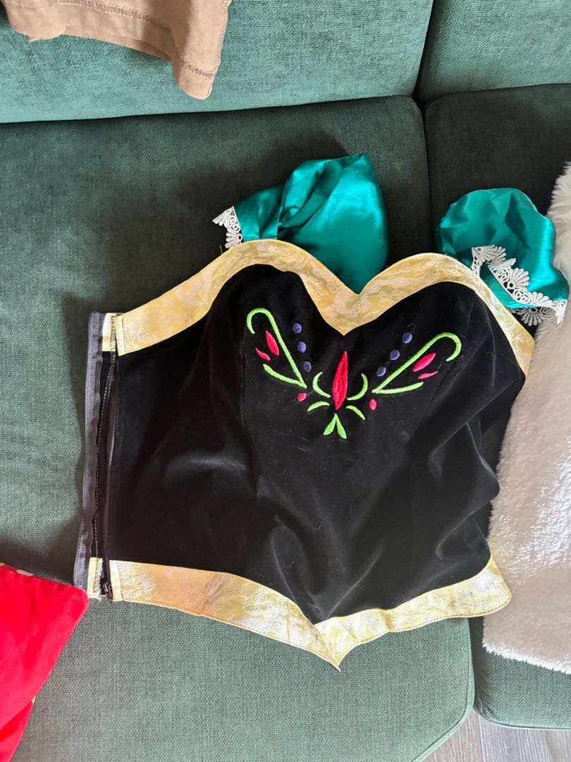 Princess adult Anna Frozen Dress Costume Set, Women's Fashion, Dresses ...