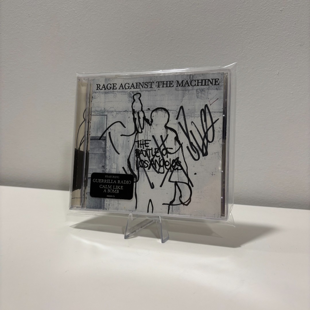 rage against the machine - battle of los angeles signed autograph cd ...