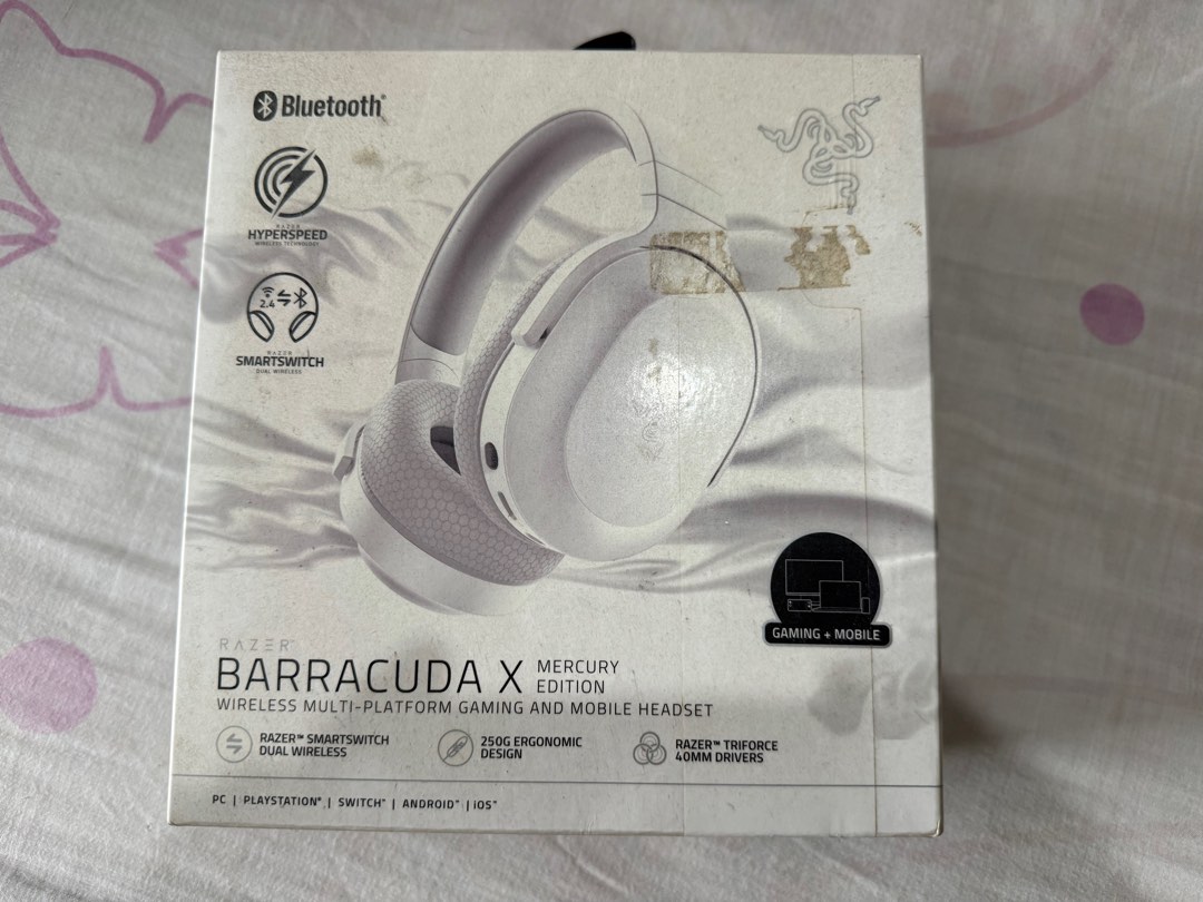 Razer Barracuda X Mercury Edition Wireless Gaming Headset, Audio ...