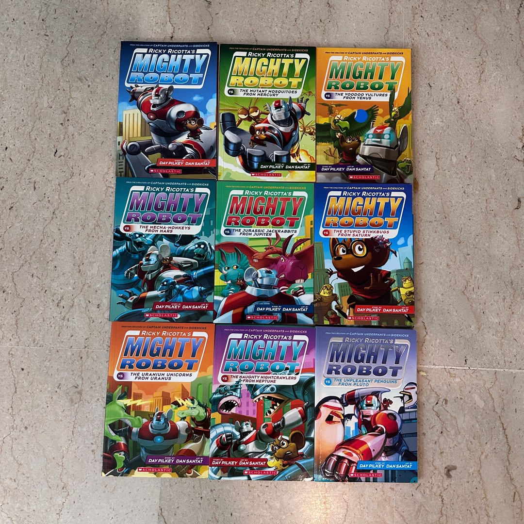 Ricky Ricotta's Mighty Robot Book Set, scholastic, suited for 5-8years ...