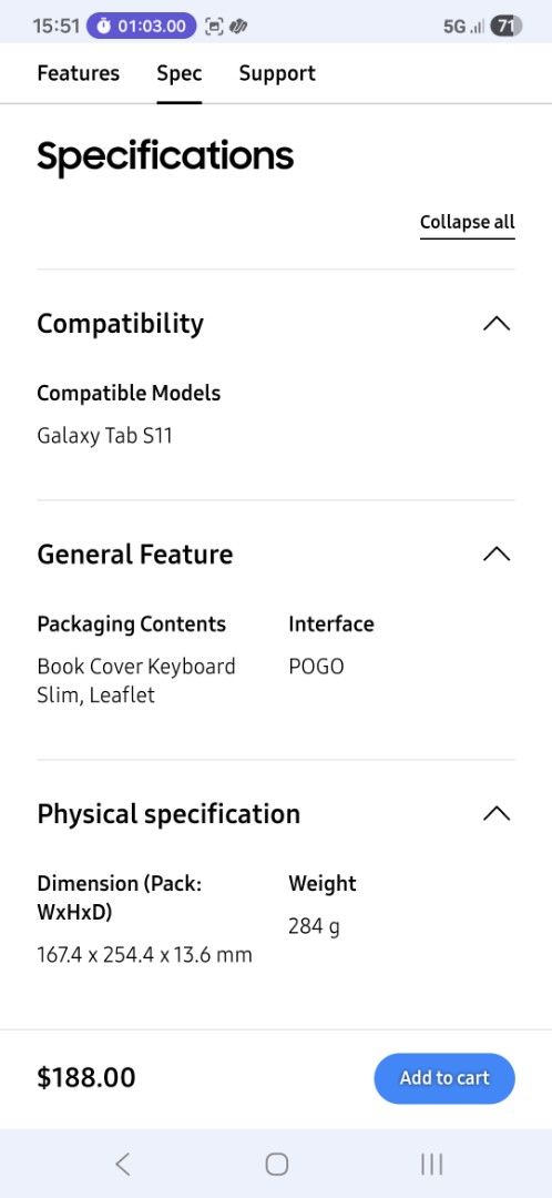 Samsung Tab S11 Book Cover Keyboard Slim, Mobile Phones & Gadgets ...