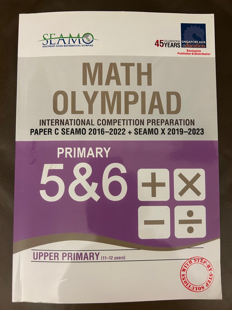SEAMO Math Olympiad International Competition Prep - Primary 5 & 6 ...