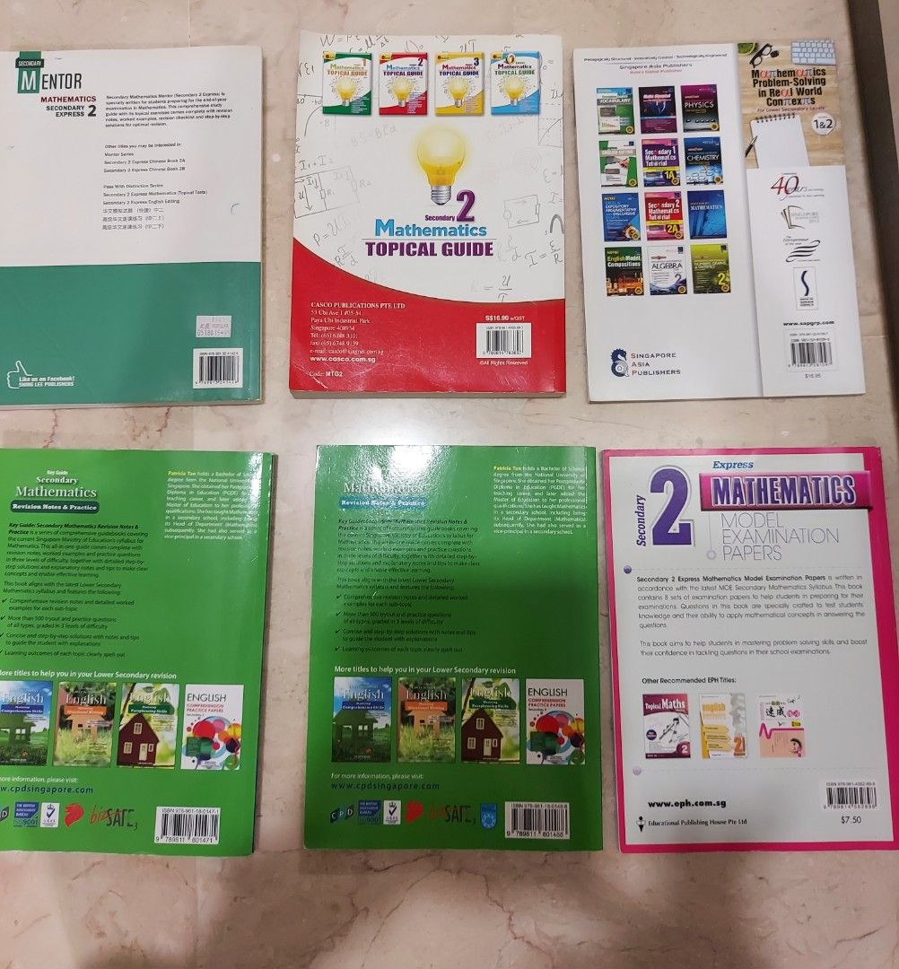 Secondary 2 Mathematics Assessment Topical Revision Mentor & Topical ...