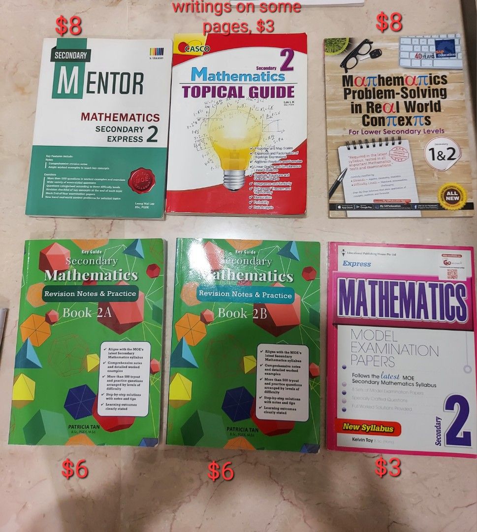 Secondary 2 Mathematics Assessment Topical Revision Mentor & Topical ...