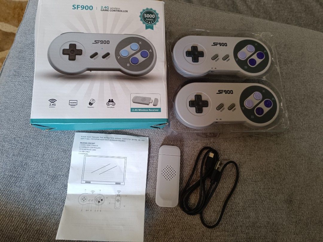 SF900 2.4G Wireless Game Controller with Game Stick Lite, Video Gaming ...