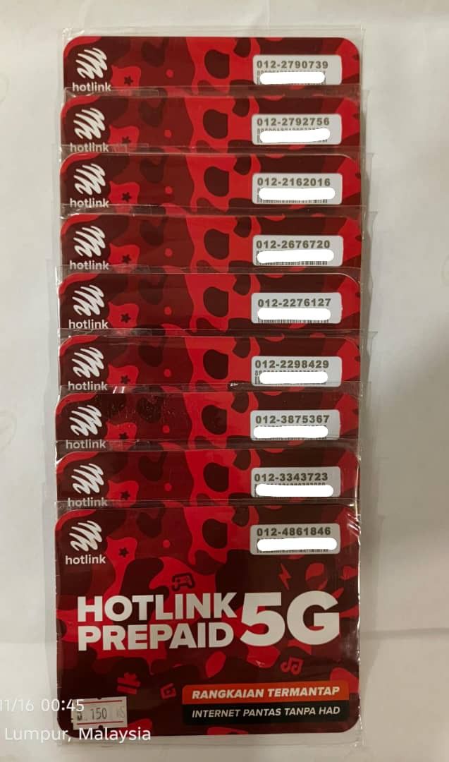 Simkad Prepaid MAXIS 012 (NOMBOR RARE) - Belum Daftar & Boleh Daftar ...