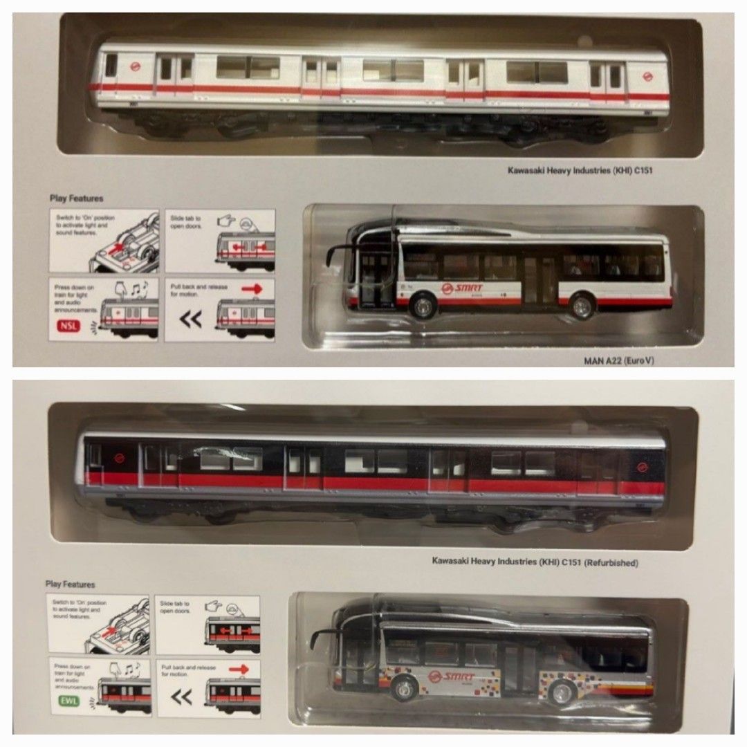 SMRT Train & Bus collectable model diecast MISB, Hobbies & Toys ...