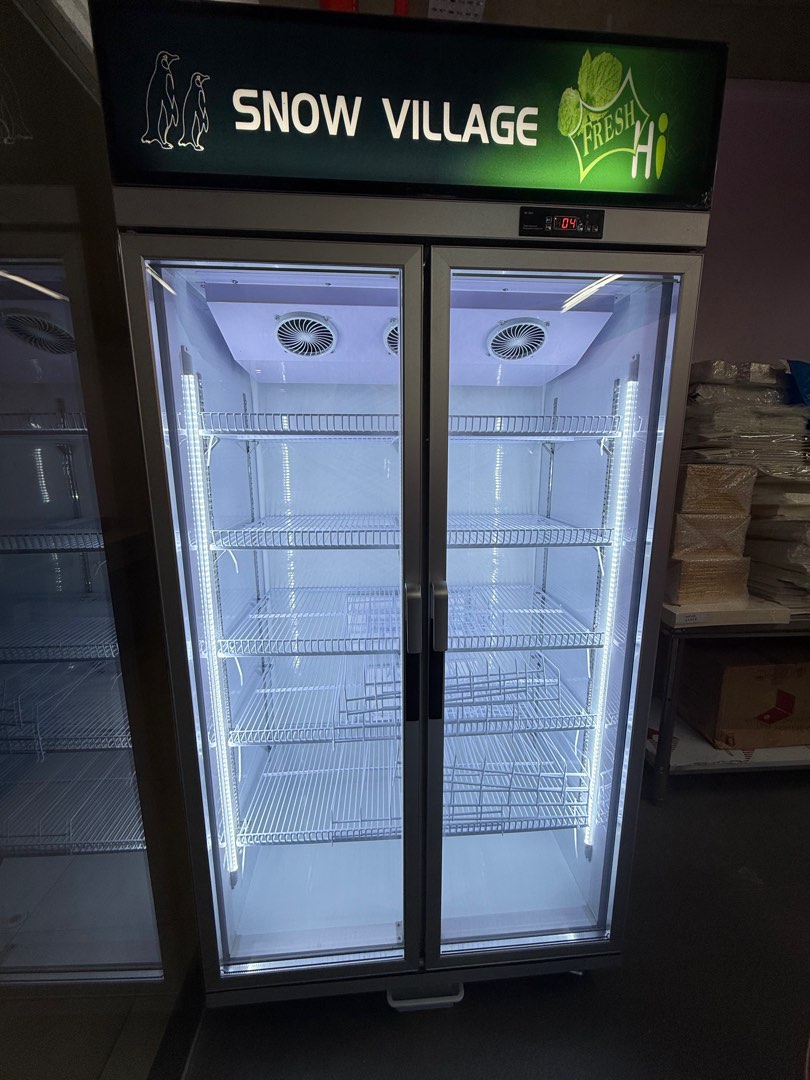 Snow Village Double Door Refrigerator, TV & Home Appliances, Kitchen ...