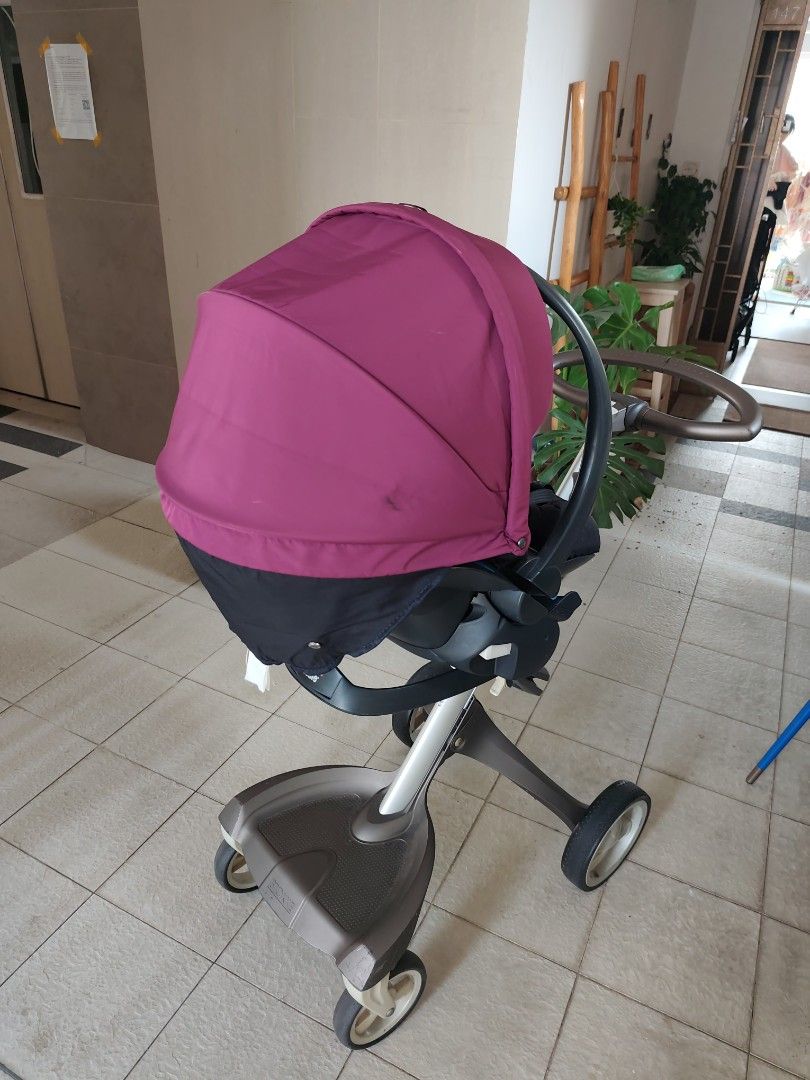 Stokke Xplory V4 Stroller - Purple, Babies & Kids, Going Out, Strollers ...