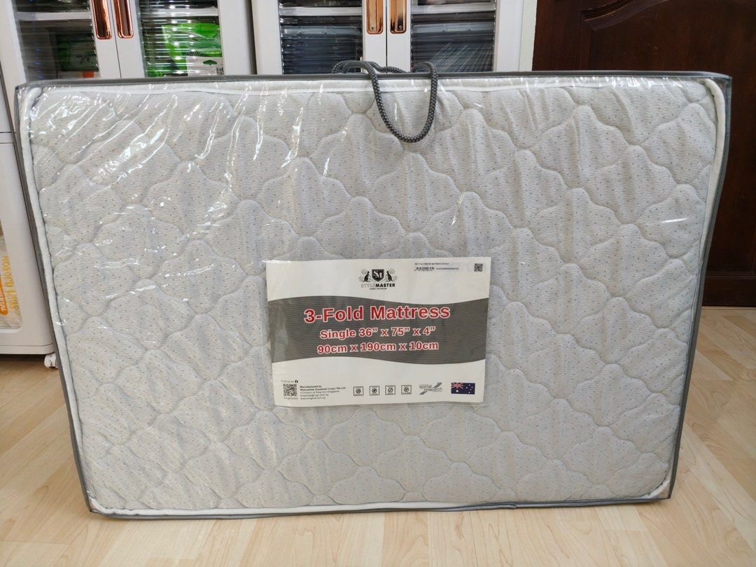 King Koil Stylemaster 3-Fold Single Mattress Bed, Furniture & Home ...