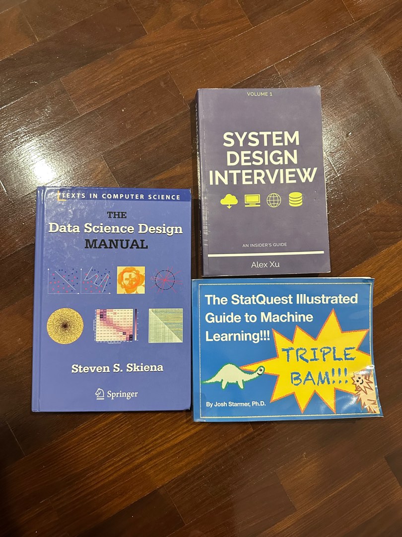System Design Interview, The Data Science Design Manual, The StatQuest ...