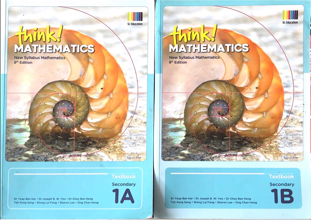 Think! Mathematics Secondary 1A/1B/2A/2B Textbook, Hobbies & Toys ...