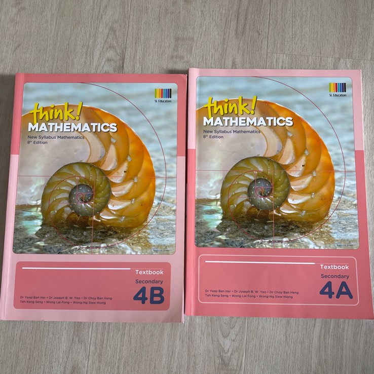 Think! Mathematics Secondary Textbook 4A & 4B, Hobbies & Toys, Books ...