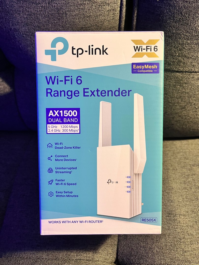 TP-Link Wi-Fi 6 Range Extender AX1500 RE505X, Computers & Tech, Parts ...