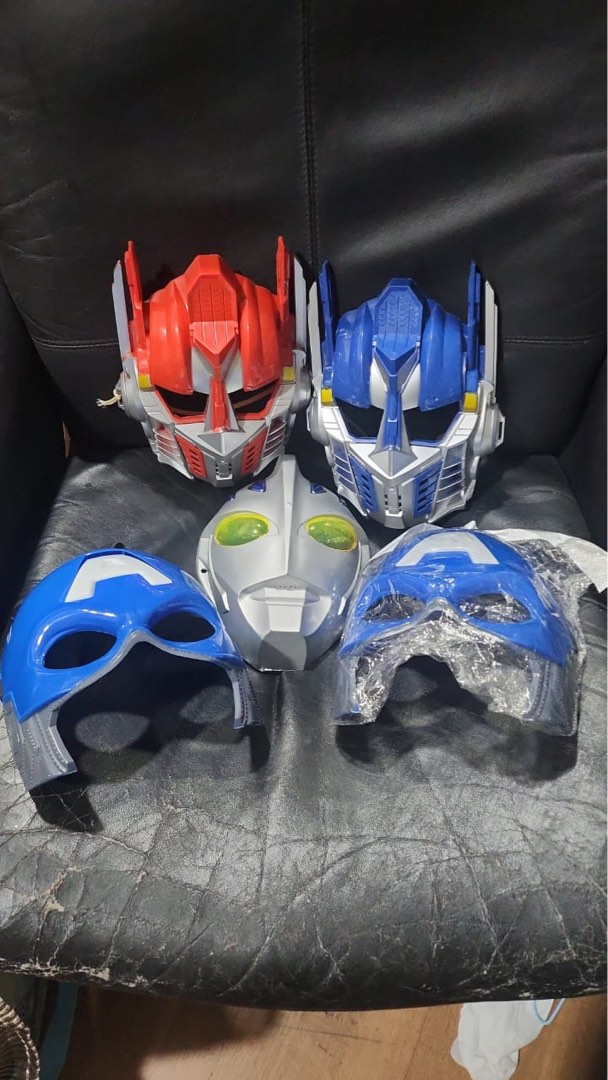 Transformers, Ultraman and Captain America masks, Hobbies & Toys, Toys ...