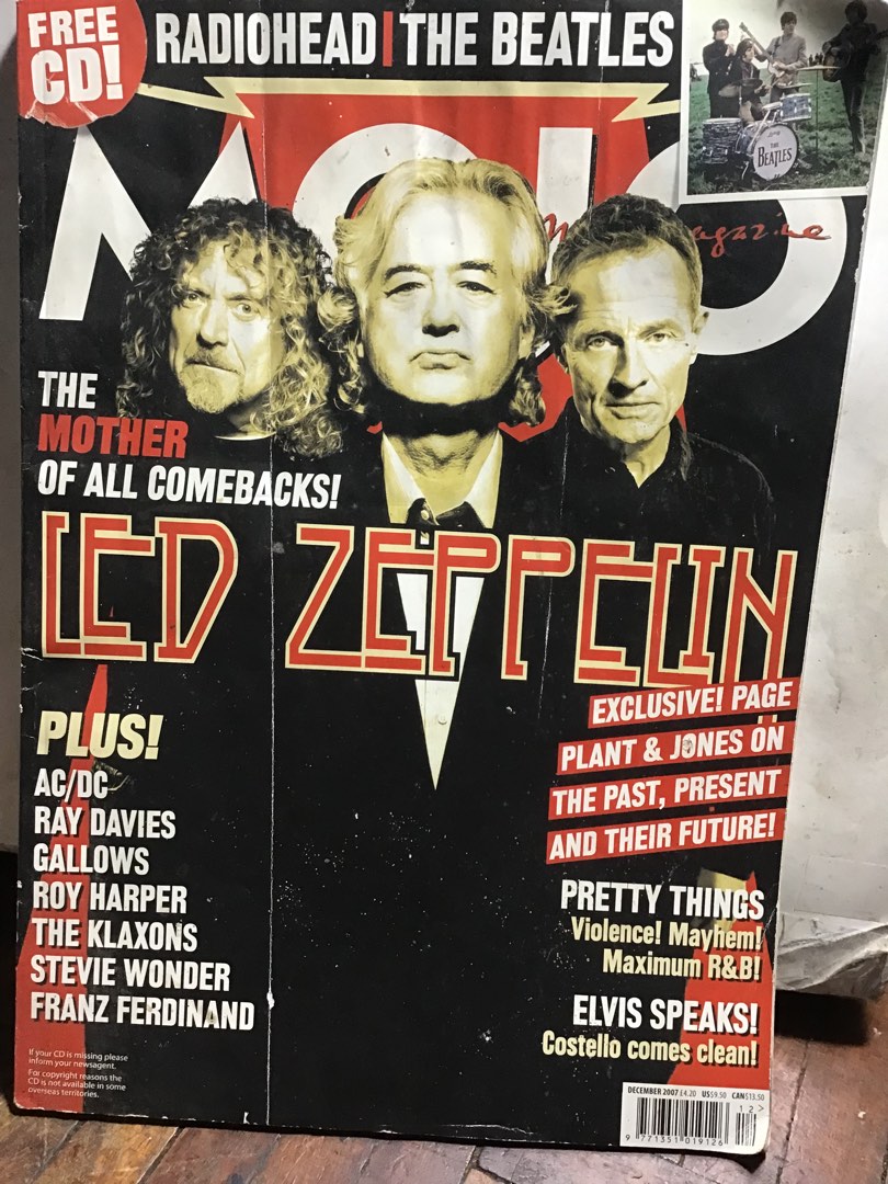 VINTAGE MOJO Magazine - Led Zeppelin OOP 2007 EDITION COLLECTORS ITEM ...