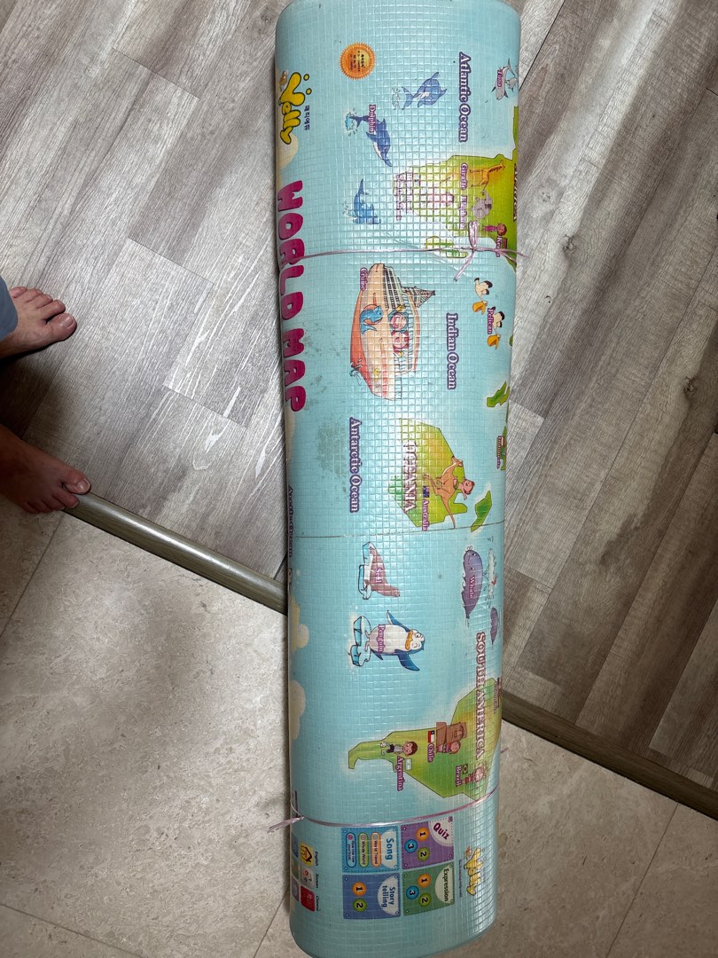 World Map Play Mat, Hobbies & Toys, Toys & Games on Carousell