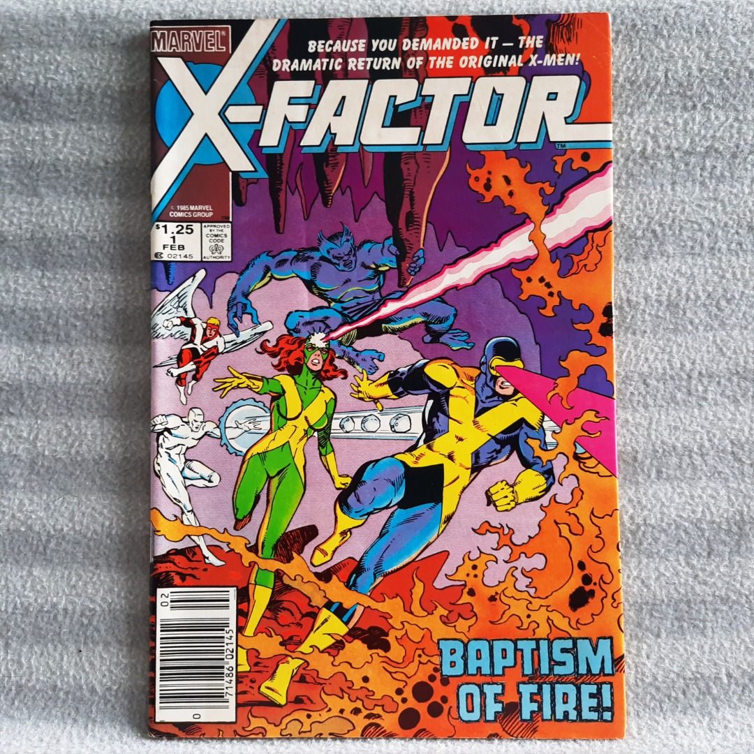X-Factor #1 Newsstand (1st Series Marvel Comics) FIRST Issue (Key Issue: 1st App) Bob Layton ...