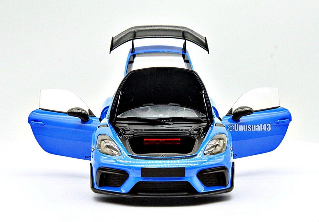 1/18 Minichamps Porsche Cayman GT4 RS 2024 Weissach Package Blue ...