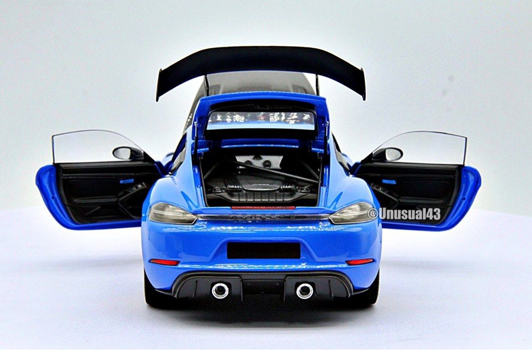 1/18 Minichamps Porsche Cayman GT4 RS 2024 Weissach Package Blue ...