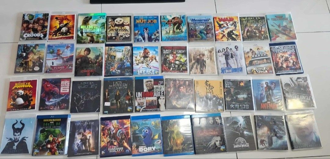 120 pcs DVD and Blu-ray Movie Collection, Hobbies & Toys, Music & Media, CDs & DVDs on Carousell