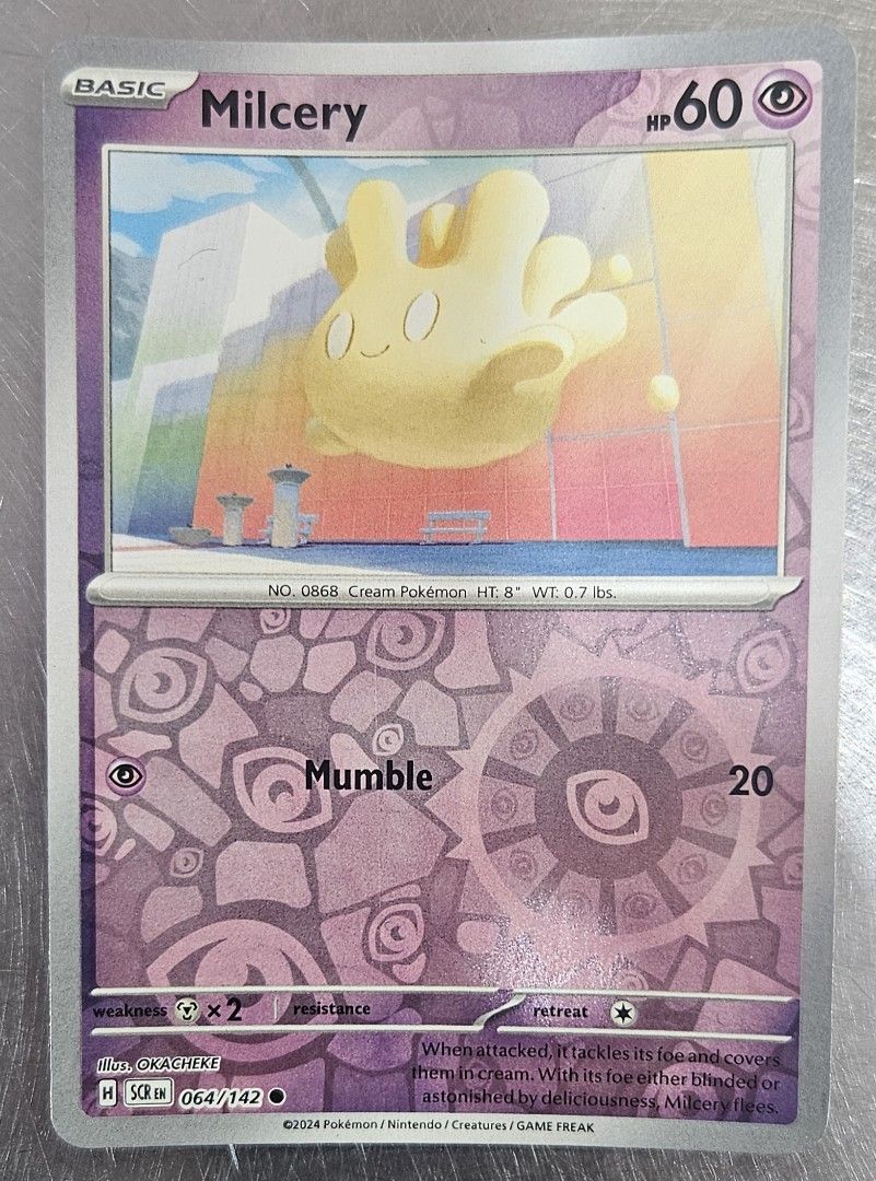2024 Pokemon Stellar Crown 064 Milcery Reverse holo, Hobbies & Toys ...