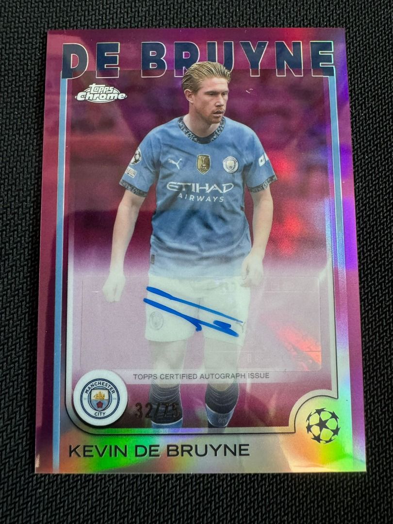 2024 Topps Soccer Card Chrome UCC Kevin De Bruyne Manchester City ...
