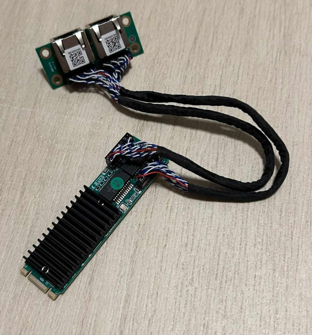 2-port 雙網口 2.5G M2 NVME NIC Network Card i225/i226 (Windows, Linux, ProxMOX, ESXi, OpenWRT, etc ...