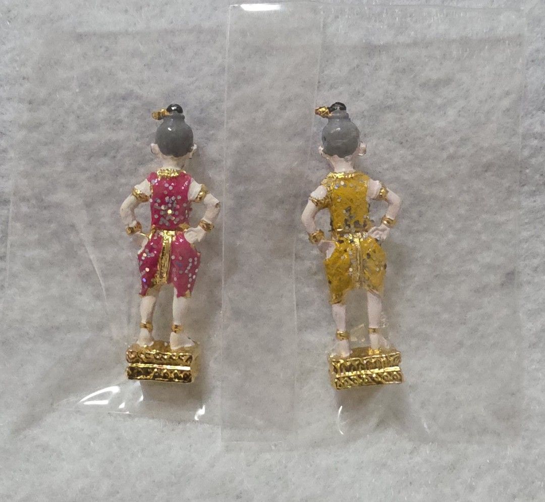 592 Kumanthong Roop Lor Pink, Yellow 2 pieces, Hobbies & Toys, Religious Items on Carousell