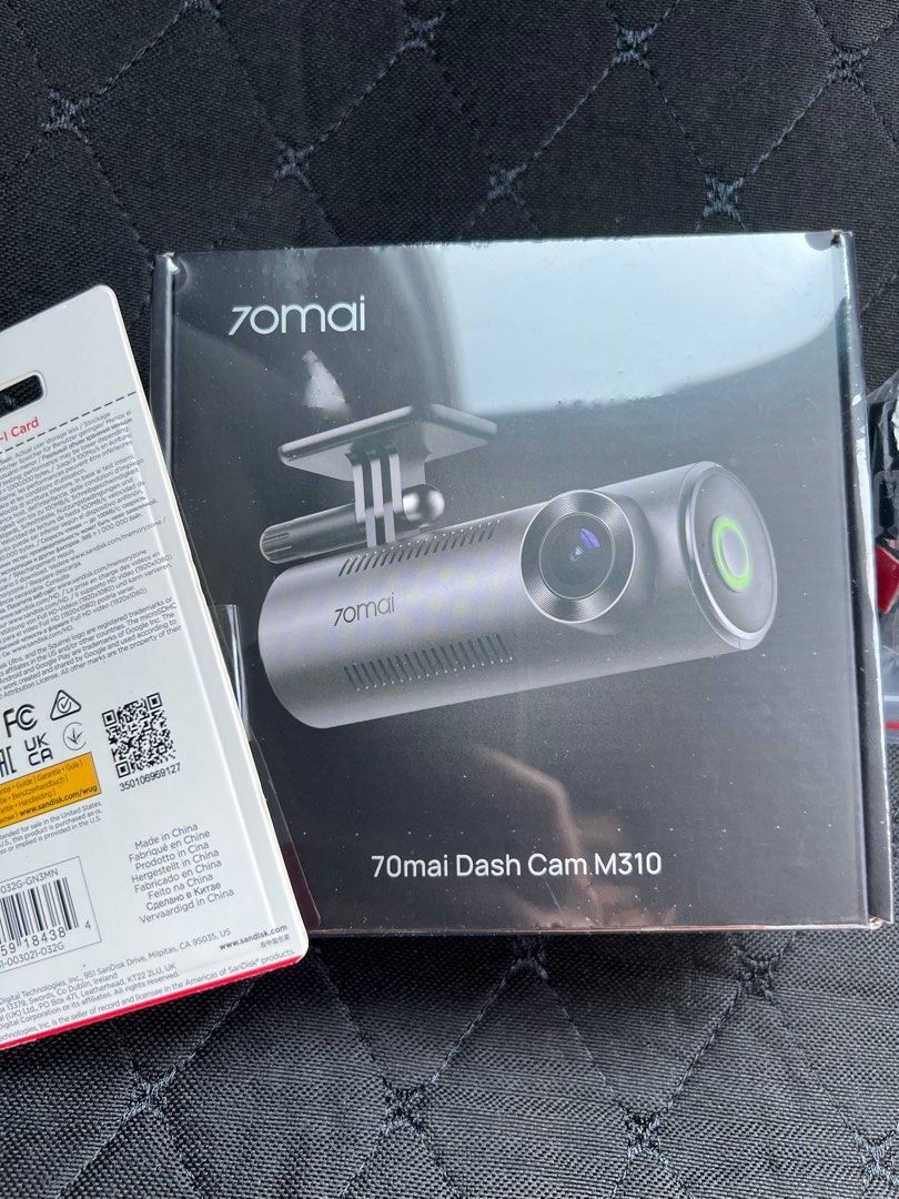 70mai Dash Cam M310 + SanDisk 32GB MicroSD Card, Mobile Phones & Gadgets, Other Gadgets on Carousell