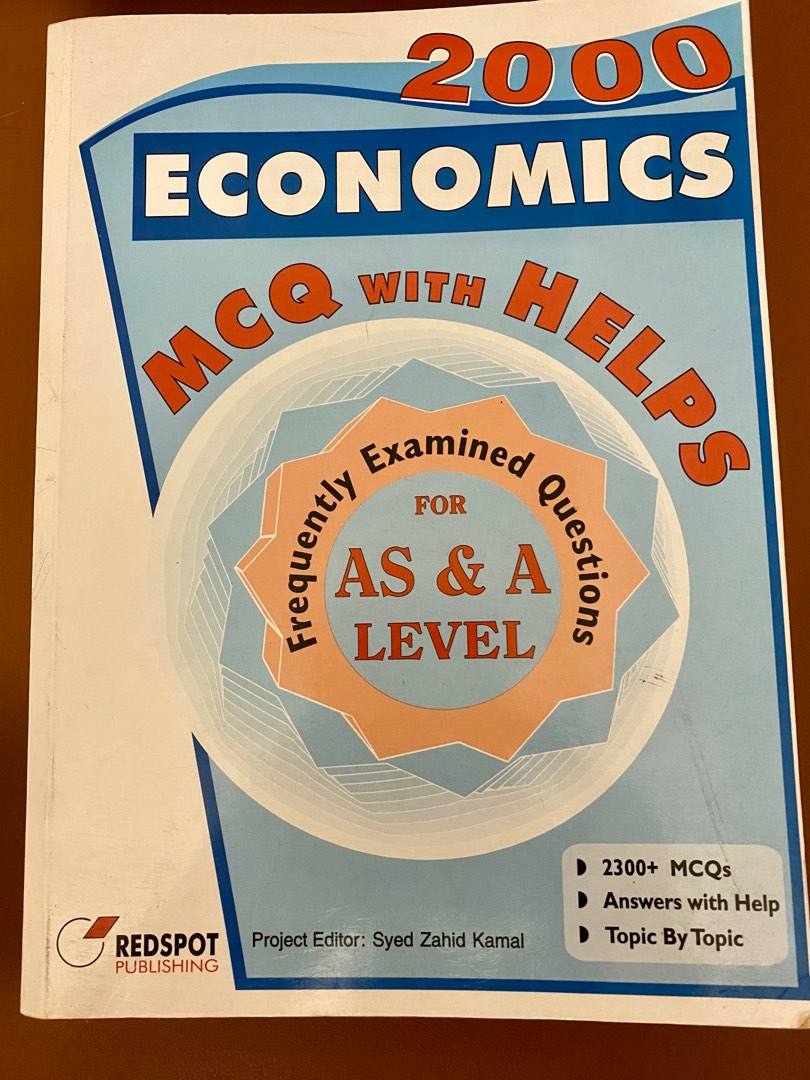 A Level Economics MCQ Questions Topical, Hobbies & Toys, Books ...