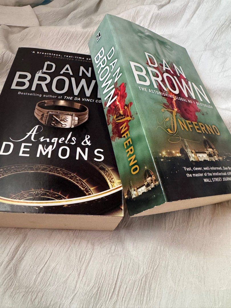 Angels & Demons and Inferno by Dan Brown, Hobbies & Toys, Books ...