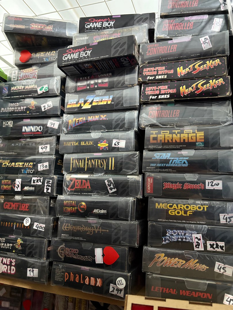 Assorted Retro Video Games - SNES, Game Boy, Video Gaming, Video Game ...