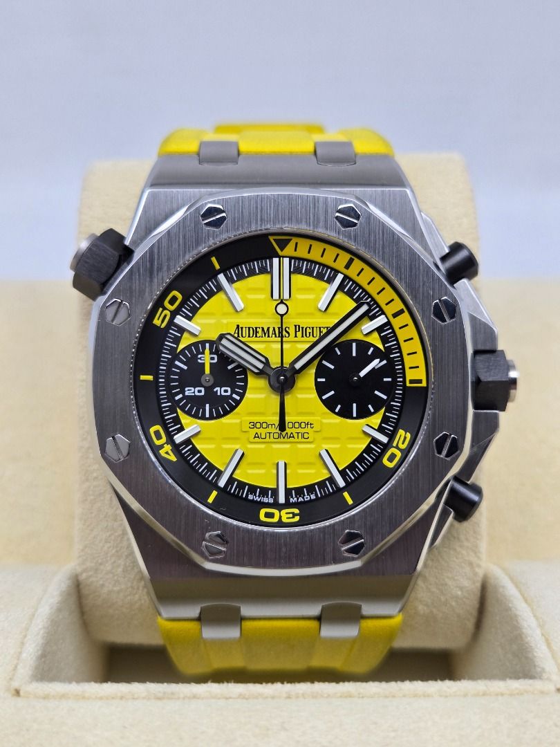 Audemars Piguet 26703ST Royal Oak Offshore Diver Chronograph Yellow ...