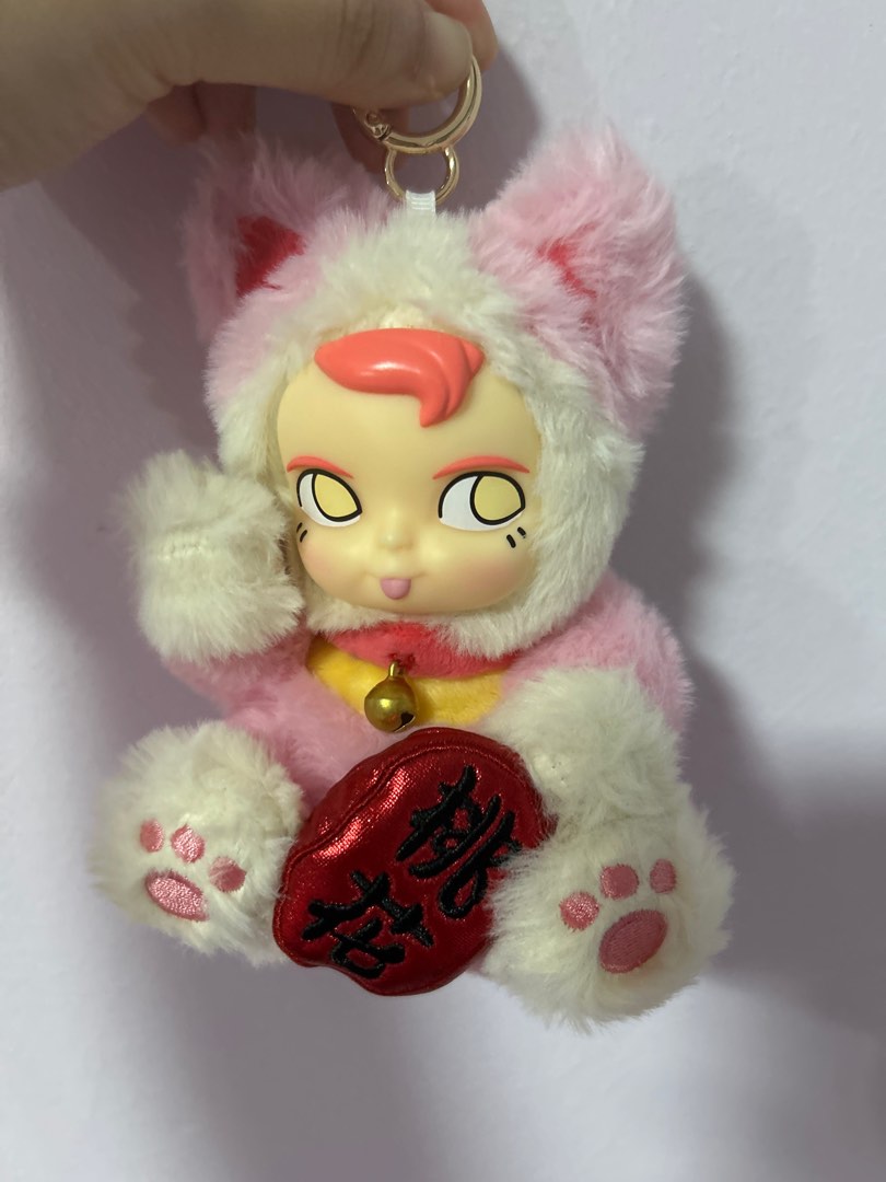 Authentic SamSam lucky Fortune cat plush Keychain SET, Hobbies & Toys ...