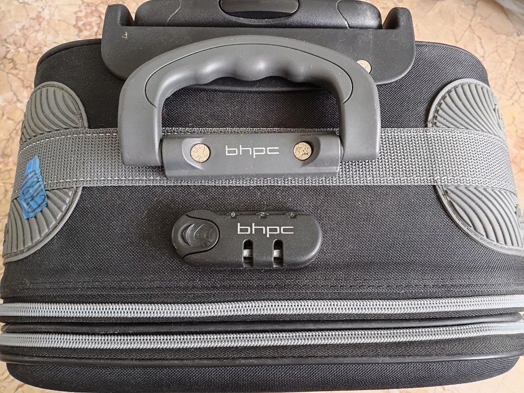 BHPC Black Suitcase with Combination Lock, Hobbies & Toys, Travel ...