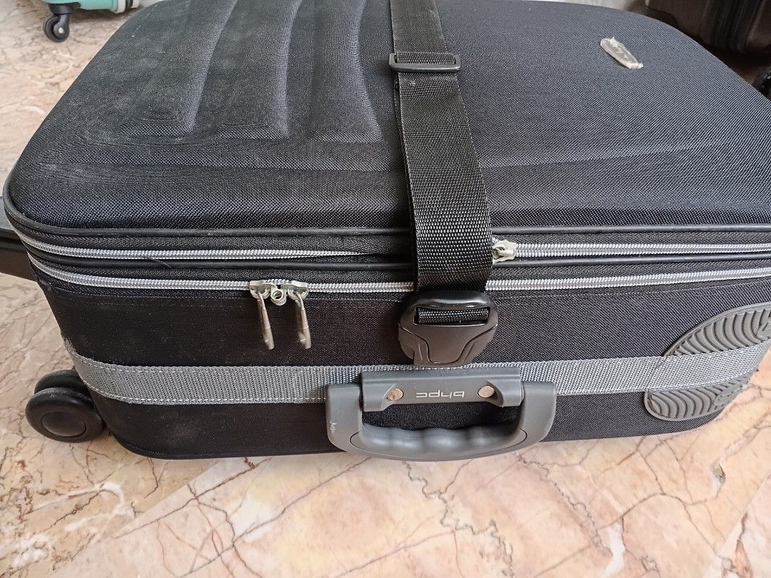 BHPC Black Suitcase with Combination Lock, Hobbies & Toys, Travel ...