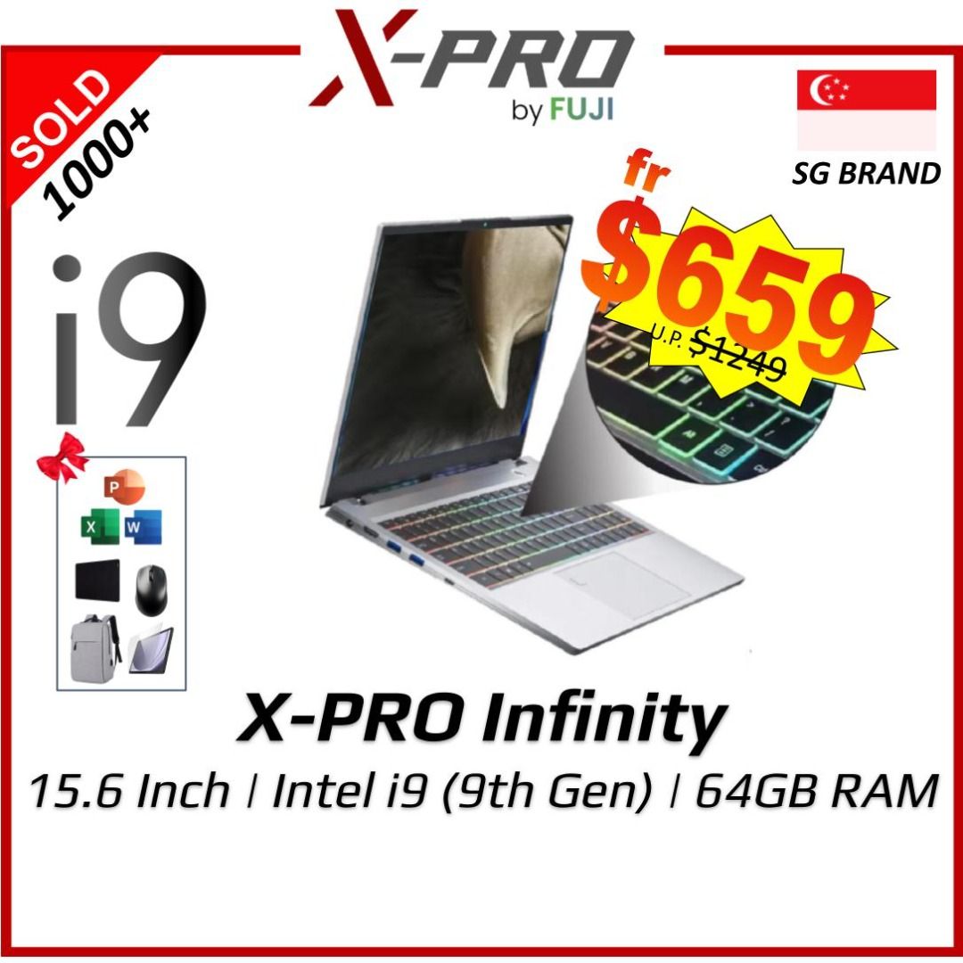 Brand New XPro Infinity Intel i9 Laptop - 9th Gen i9 Fast Speed ...