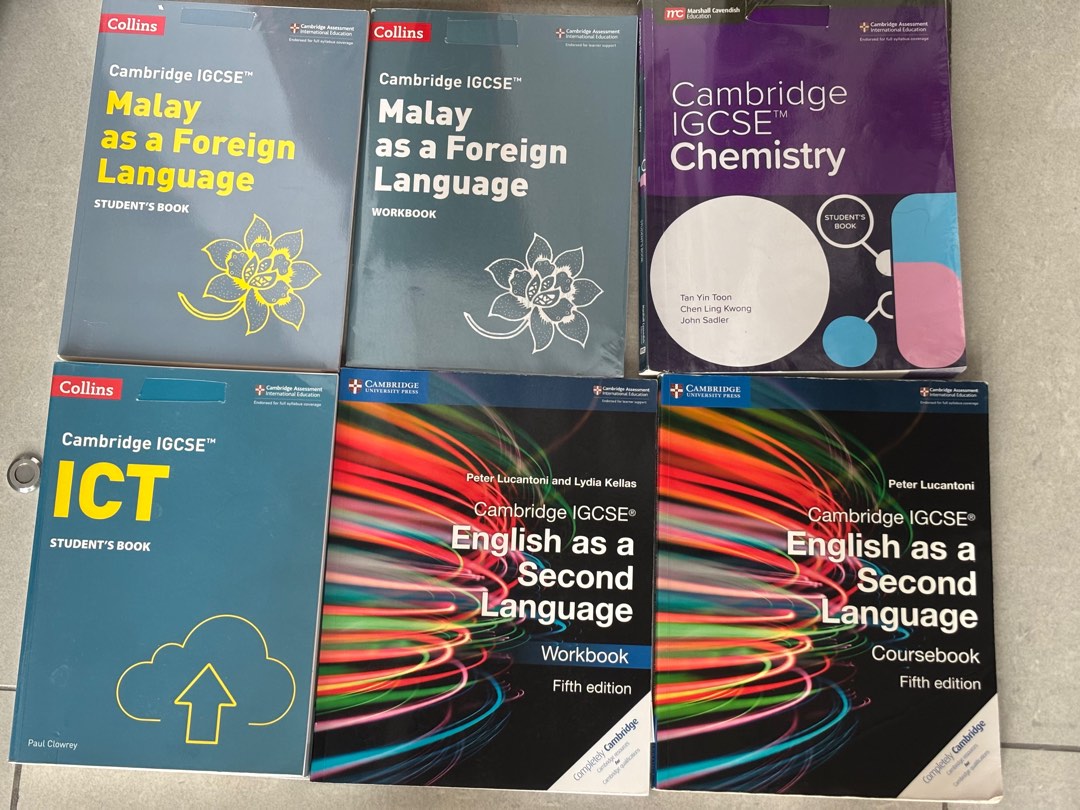 Cambridge IGCSE Textbooks - ICT, Malay, English, Chemistry, Hobbies ...
