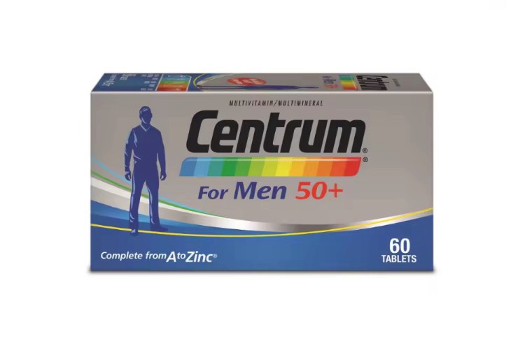 Centrum For Men 50+ Multivitamin - 60 Tablets, Health & Nutrition ...