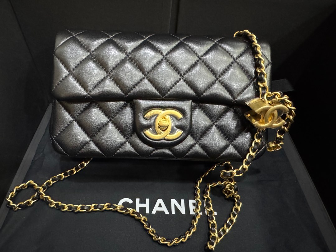 Chanel Mini 8” Cc Crush, Luxury, Bags & Wallets on Carousell