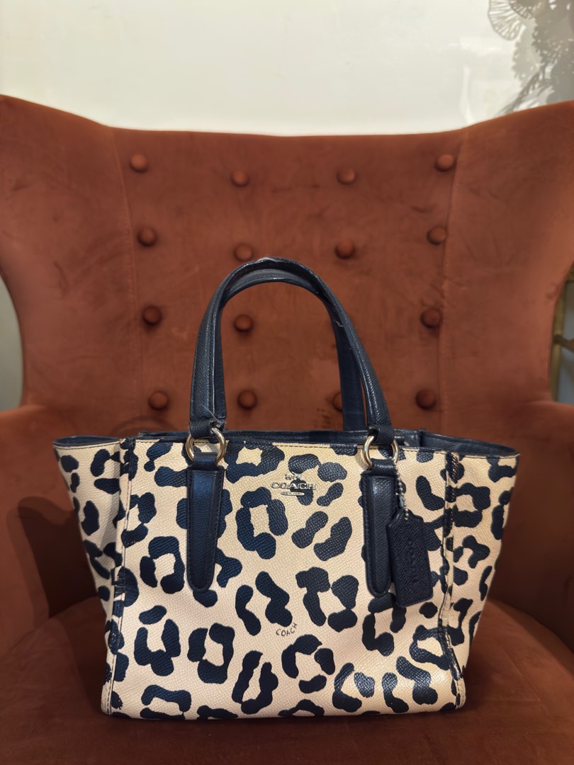Coach Mini Crosby Carryall in Ocelot Print, Women's Fashion, Bags ...