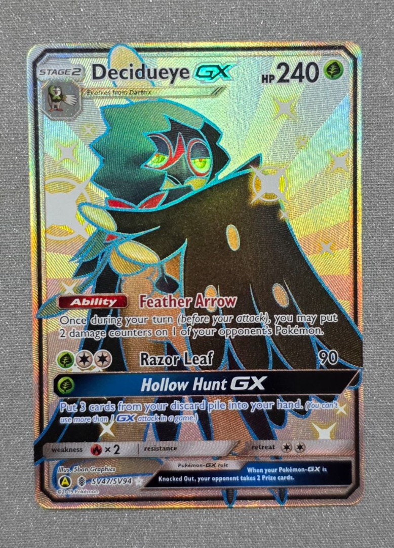 Decidueye GX #SV47 - Pokemon 2019 Hidden Fates - Mint, Hobbies & Toys ...
