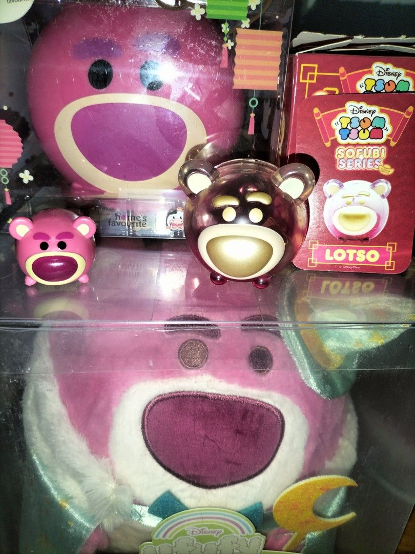 Disney Tsum Tsum Lotso Set with Wizard Fluffy Sling Bucket, plastic ...