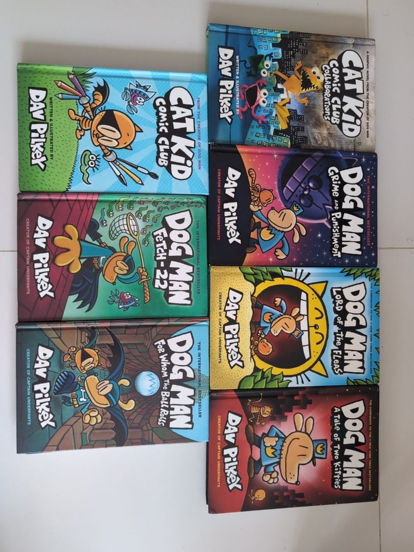 Dog Man and Cat Kid Comic Club Books by Dav Pilkey, Hobbies & Toys ...