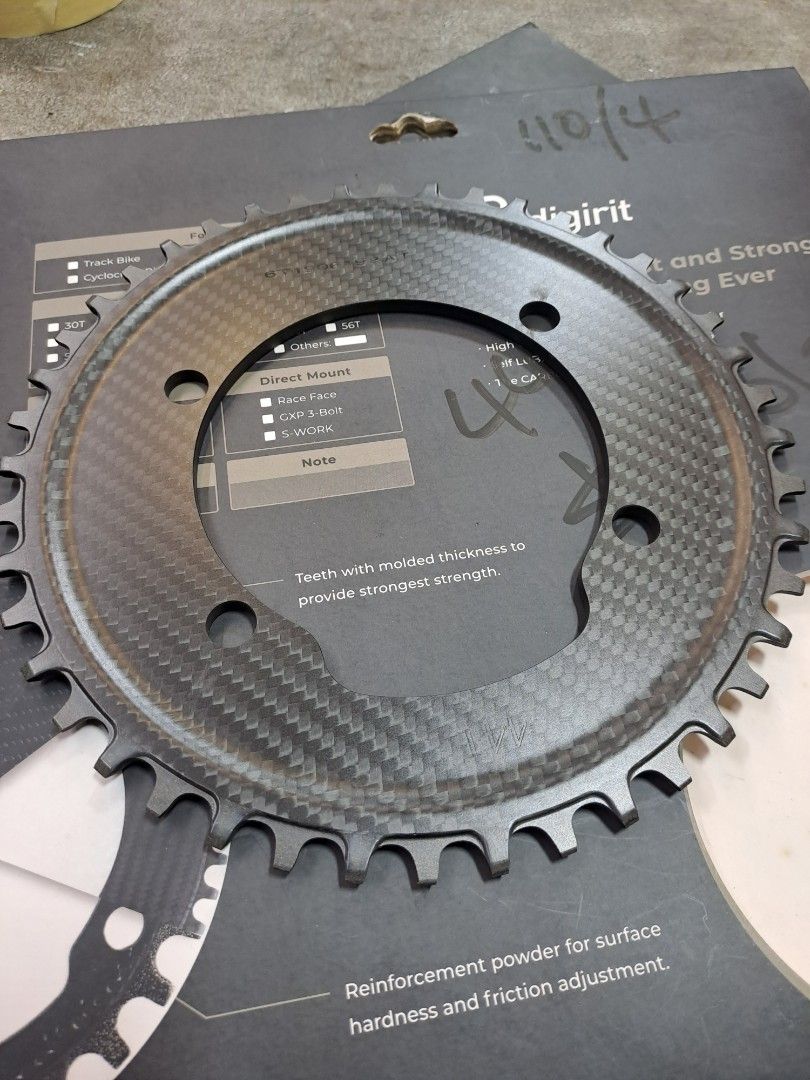 DR Digirit Carbon Fiber Chainring 44T, Sports Equipment, Bicycles ...