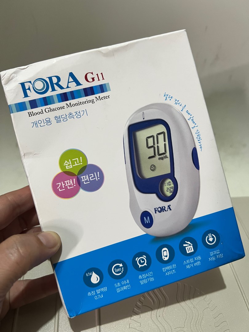 FORA G11 Blood Glucose Monitoring Meter, Health & Nutrition, Health ...