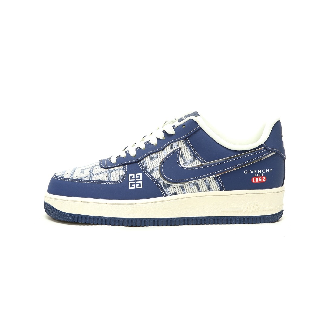Givenchy x Nike Air Force 1 07 LV8"SGrey/Green 4G", Men's Fashion ...