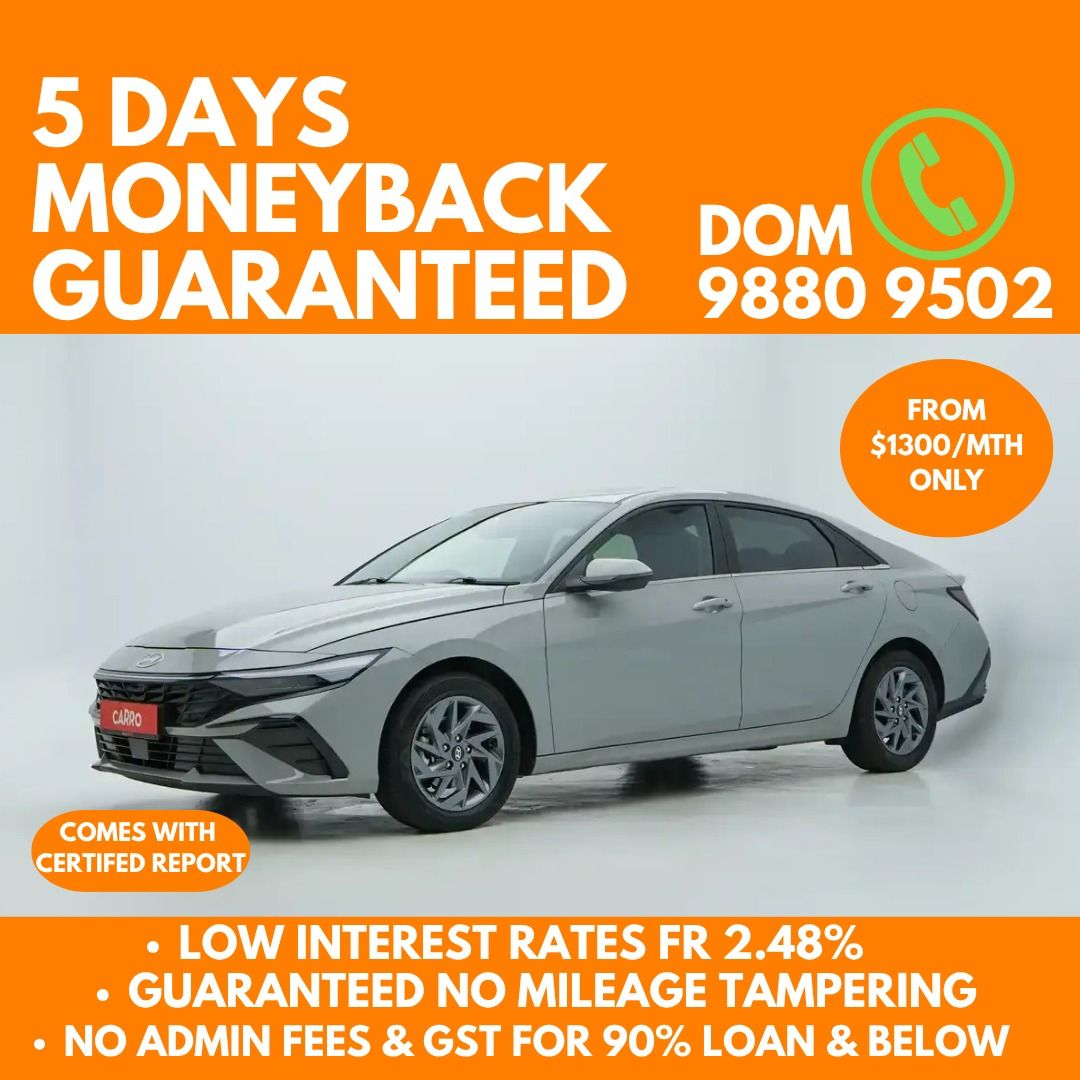 Hyundai Avante Hybrid Elite Sunroof, Cars, Used Cars on Carousell